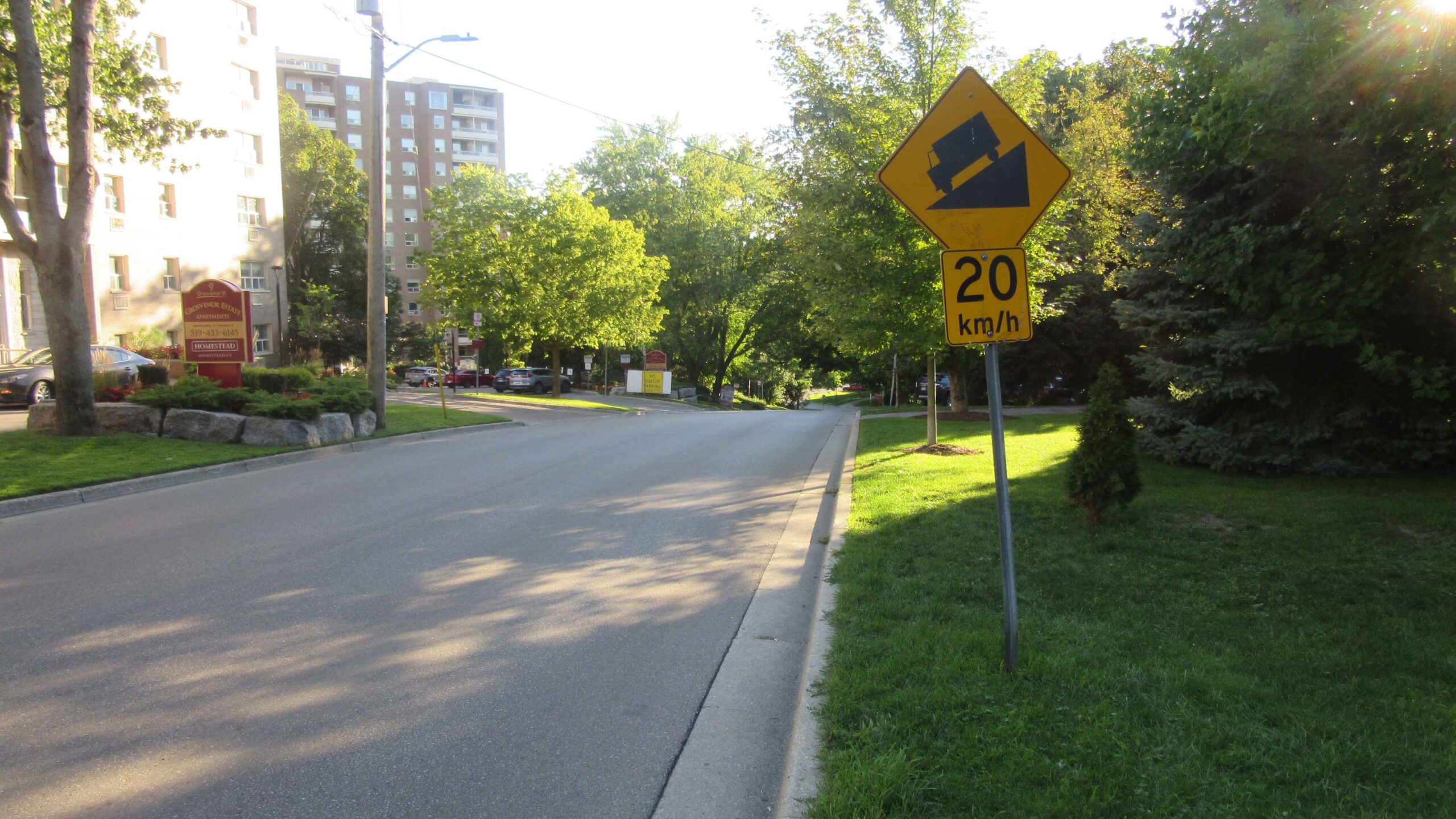 Grosvenor Street Slope Compared to Other Locations Along Cycling Routes ...